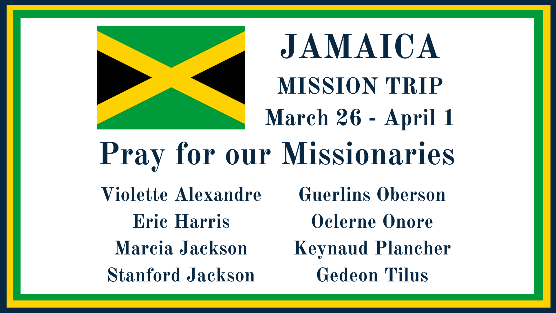 Grace Bible Church Orlando FL » Announcements