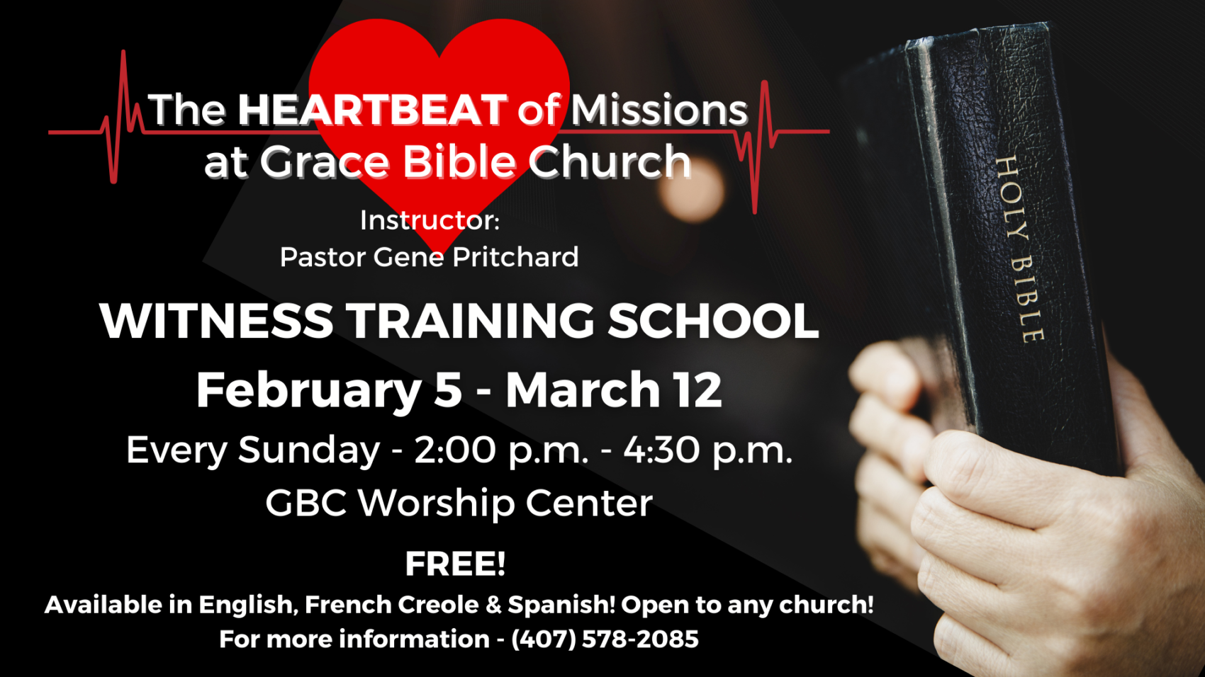 Grace Bible Church Orlando FL » Witness Training School